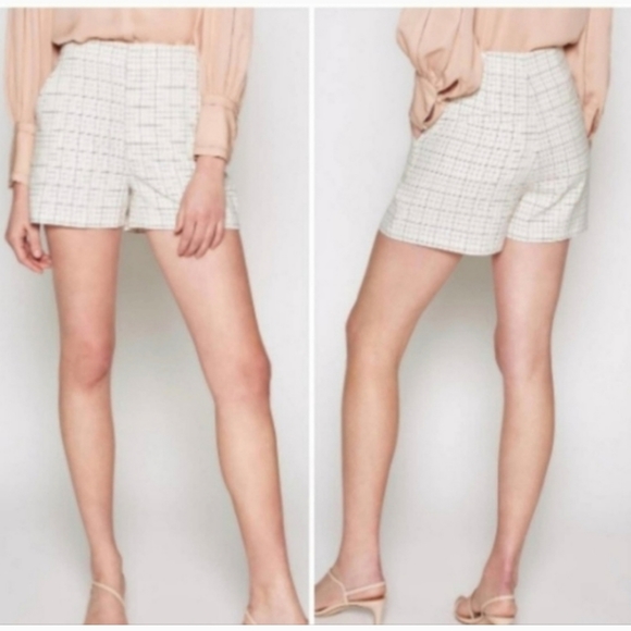Joie | Shorts | Joie New Womens Size 2 High Rise Window Pane Shorts 3 ...